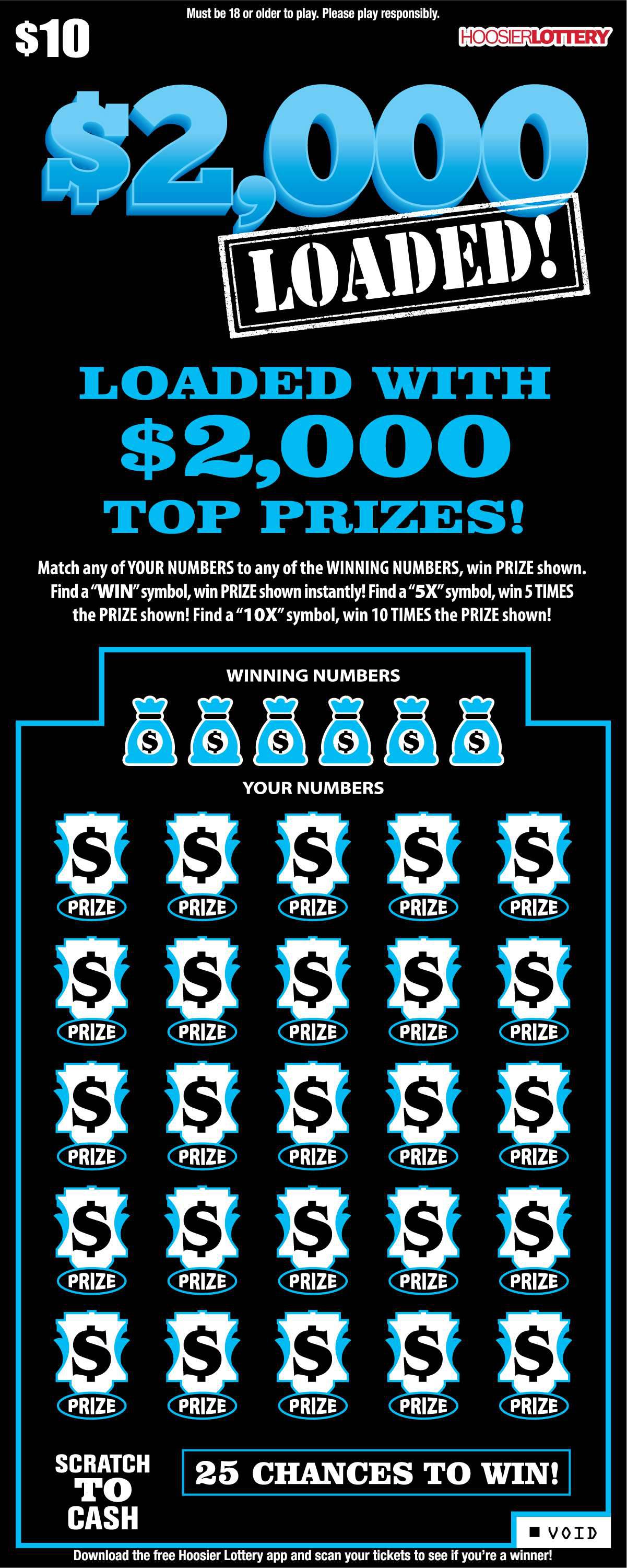 2403 - LOADED $2,000 - Hoosier Lottery