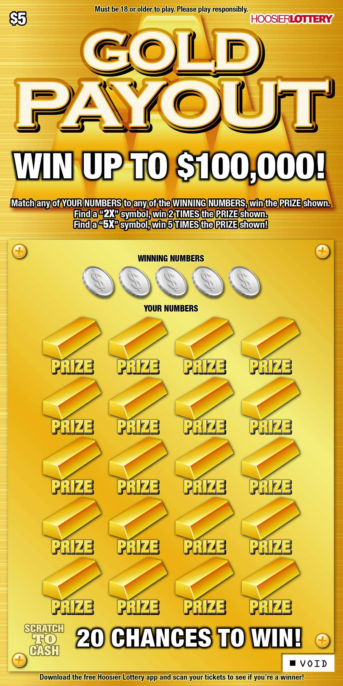 2377 GOLD PAYOUT Hoosier Lottery